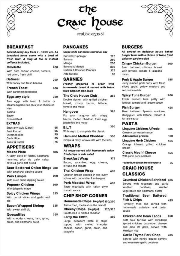 The Craic House Bar & Restaurant - Evolution Diving Resort Malapascua